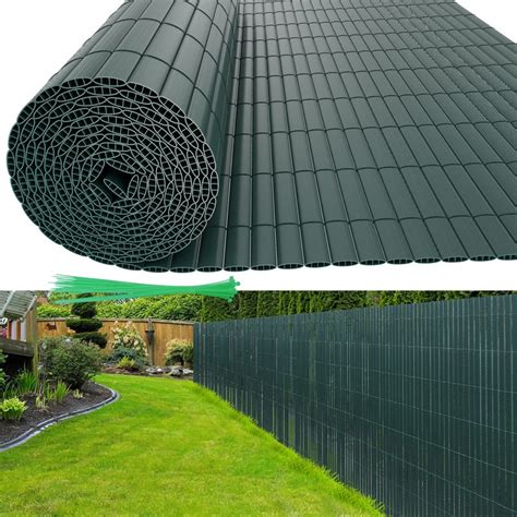 Canisse En Pvc Canisse Pvc Pour Jardin Balcon Terrasse Balcon Clôture Brise Vent Vert 80 X