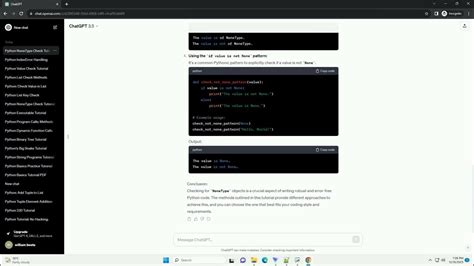 Python Check Nonetype Object Youtube