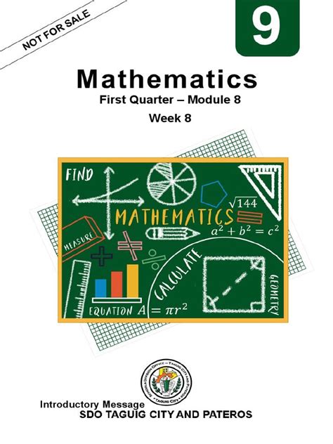 Math9 Q1 M8 W8 Revised Final Pdf Quadratic Equation Mathematics