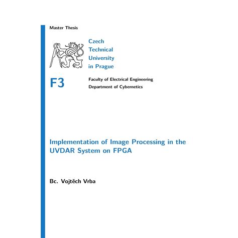 Implementation Of Image Processing In The Uvdar System On Fpgapdf