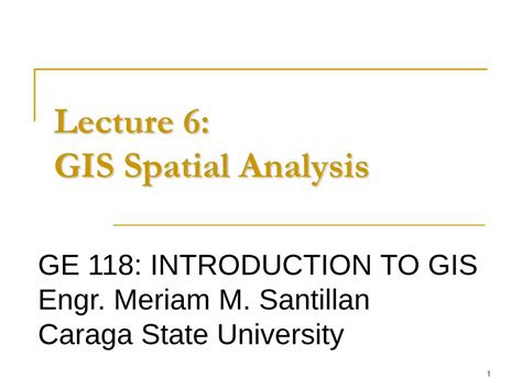 Pdf Gis Spatial Analysis · Vector Overlay Topology