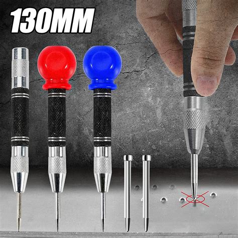 Automatic Center Punch For Metal Adjustable Impact Spring Loaded Center