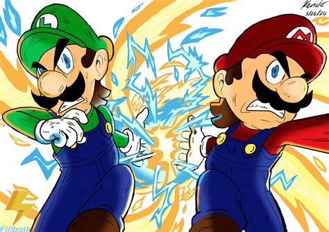 Mario And Luigi Final Bros Attack Colored By Filibolt On Deviantart