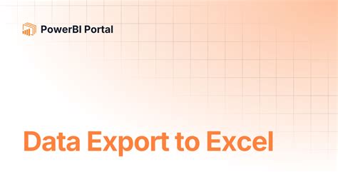 Data Export To Excel Powerbi Portal