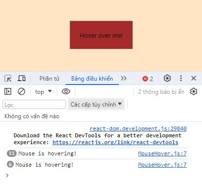 Tạo một component MouseHover trong ReactJS Freetuts