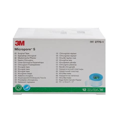 Micropore Silicone Tape 2 5cmx5m 12pcs