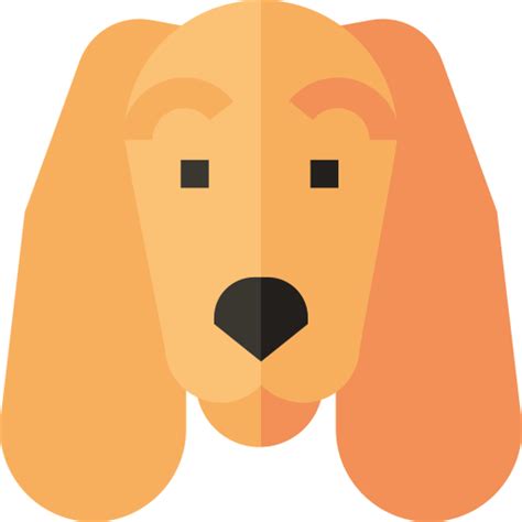 Cocker Spaniel Basic Straight Flat Icon