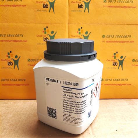 Jual Merck 100244 Citric Acid Monohydrate Cap 1 Kg For Analysis Kab Bekasi Onestop