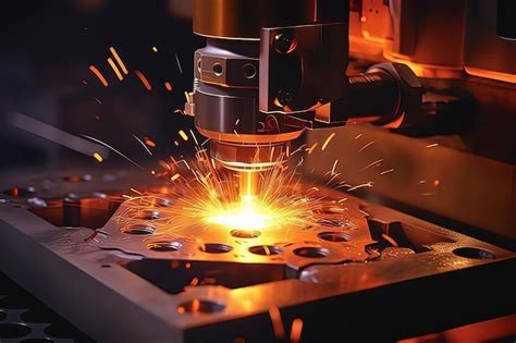 Premium AI Image CNC Laser Cutting Machine AI Technology Generated Image