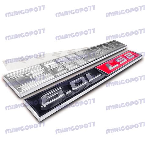 For 2 Chevy Trailblazer Ss Ls2 60l Engine Emblems Badges Metal New Ebay