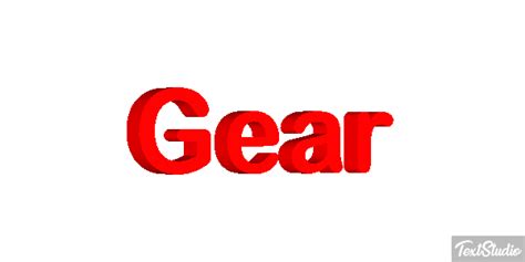 Gear Word Animated  Logo Designs