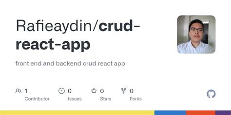 Github Rafieaydincrud React App Front End And Backend Crud React App