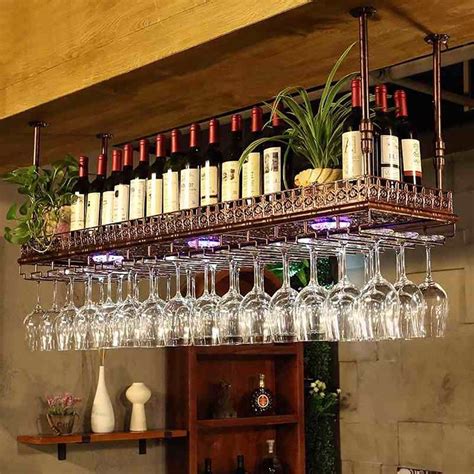 Qi Peng Racks Para Vinos Estilo Simple Colgante De Hierro Estante De