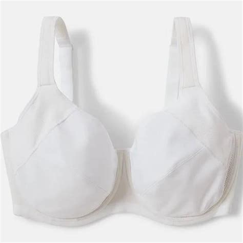 Kmart Full Figure Sports Underwire Soft Cup Bra White Size 16f