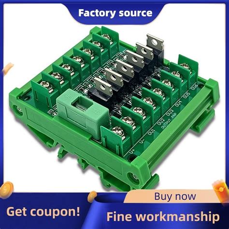 6 Channel PLC Amplifier Board Isolation Board Npn In Pnp Out With Module Rack PLC Protection