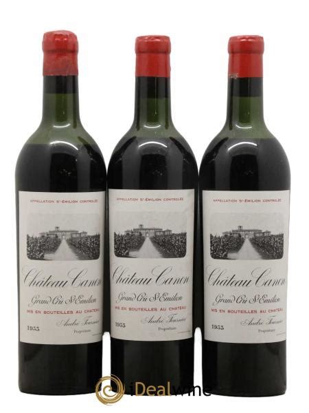 Acheter Vin Château Canon 1er Grand Cru Classé B 1953 Lot B2276146 6322