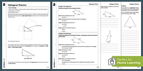 👉 Pythagoras Worksheet Ks3 Maths Beyond Twinkl