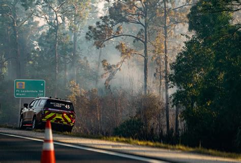 Collier County Fire Officials Are Containing 70 Acre Brush Fire What