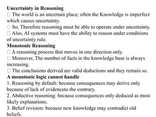 Symbolic Reasoning Under Uncertainty Pptx