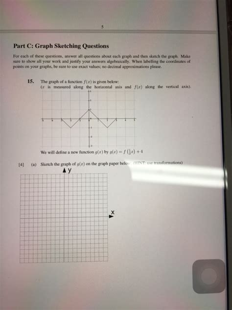 Solved Part C Graph Sketching Questions For Each Of These Chegg Com