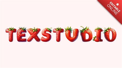 TexStudio Text Style Effects Generator