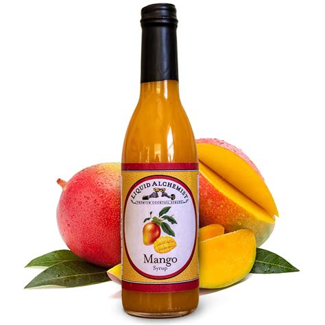 Liquid Alchemist Mango Syrup For Drinks Real Ingredients