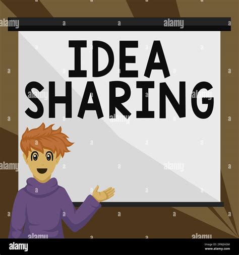 Conceptual Caption Idea Sharing Word Written On Startup Launch