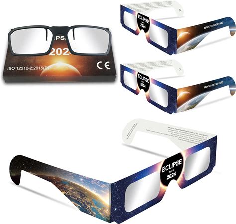 Qonbink Eclipse Glasses Nasa Approved 2024 Ce And Iso Certified Solar