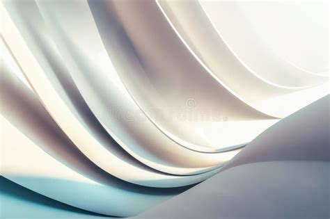 Abstract Flowing Curved Lines In A Soft Pastel Color Palette Stock Illustration Illustration
