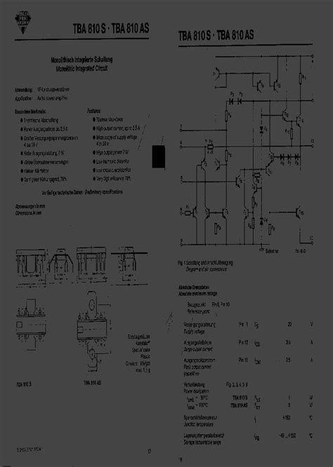 TBA810AS_71712.PDF Datasheet Download --- IC-ON-LINE