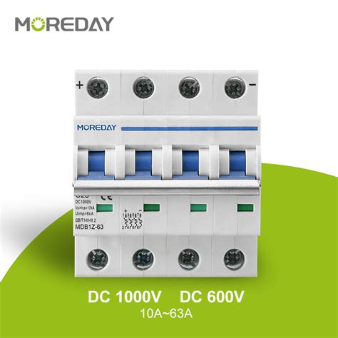 Moreday Non Polarized Dc Mini Circuit Breaker Mcb 63 Amp Solar Circuit