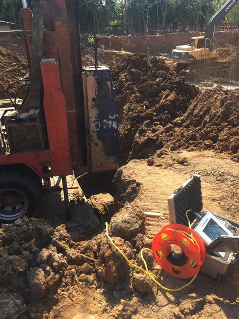 งานทดสอบกำลังรับน้ำหนักของ ทดสอบเสาเข็ม Dynamic Load Test