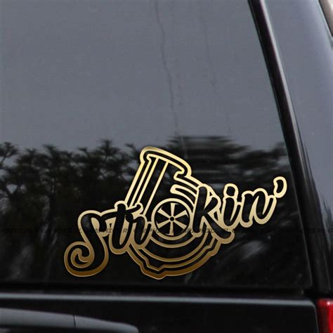 Turbo Strokin Diesel Decal Sticker Car Truck 4x4 Rollin Coal Window