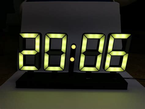 Seven Segment Led Clock Esp8266 Ws2812b By Jiri Dobry Download