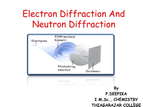 Electron Diffraction And Neutron Diffraction Pptx Physics Science