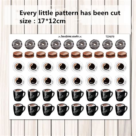 라벨스티커라 포장 투명 답례품 원형 의류라벨 귀여운 커피 세트 문구 스티커 Diy 스크랩북 앨범 학교 티몬