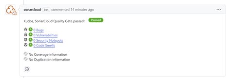 No Coverage Information Reported In Github Comment Sonarqube Cloud Sonar Community