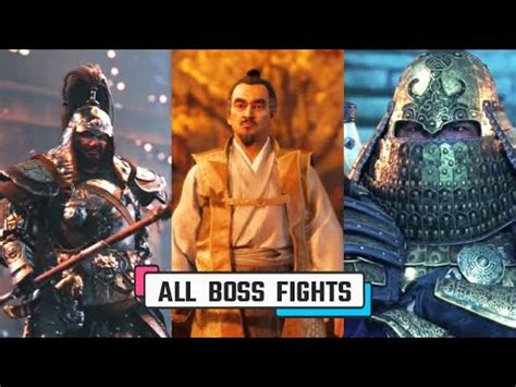 Ghost Of Tsushima All Boss Fights Youtube