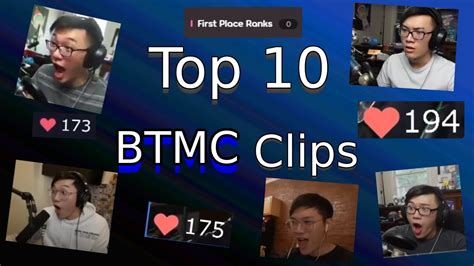 top 10 btmc clips on twitch youtube