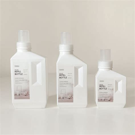 화이트 세탁 세제 소분용기 공병 세제통 감도 깊은 취향 셀렉트샵 29cm