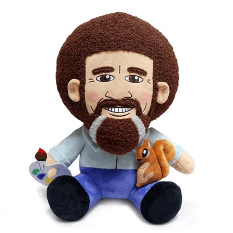 Bob Ross With Peapod The Squirrel Hugme Plush