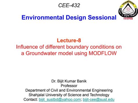 Boundary Conditions In Groundwater Modeling Pdf