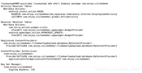 Android调试系列之dumpsys命令dumpsys Service Csdn博客