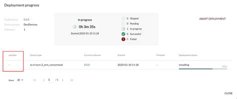 Deployment Progress Not Showing Custom Default Device Identity