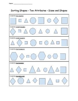 Sorting Shapes By Jenna Cook TPT