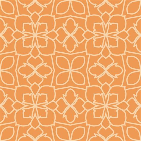 Premium Vector Seamless Geometric Floral Ornamental Pattern