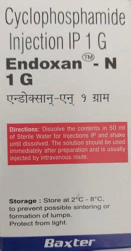 1000mg Endoxan N Cyclophosphamide Injection Strength 1 G At ₹ 274