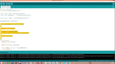 Esp32 Arduino Web Server Template Processing Youtube