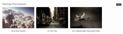 Post Carousel Widget Siteorigin