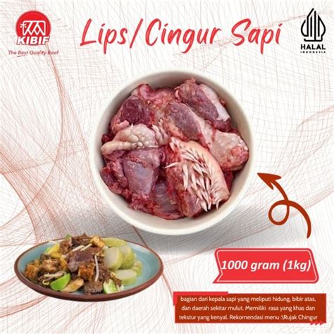 Jual Lips Cingur Sapi 1kg Shopee Indonesia